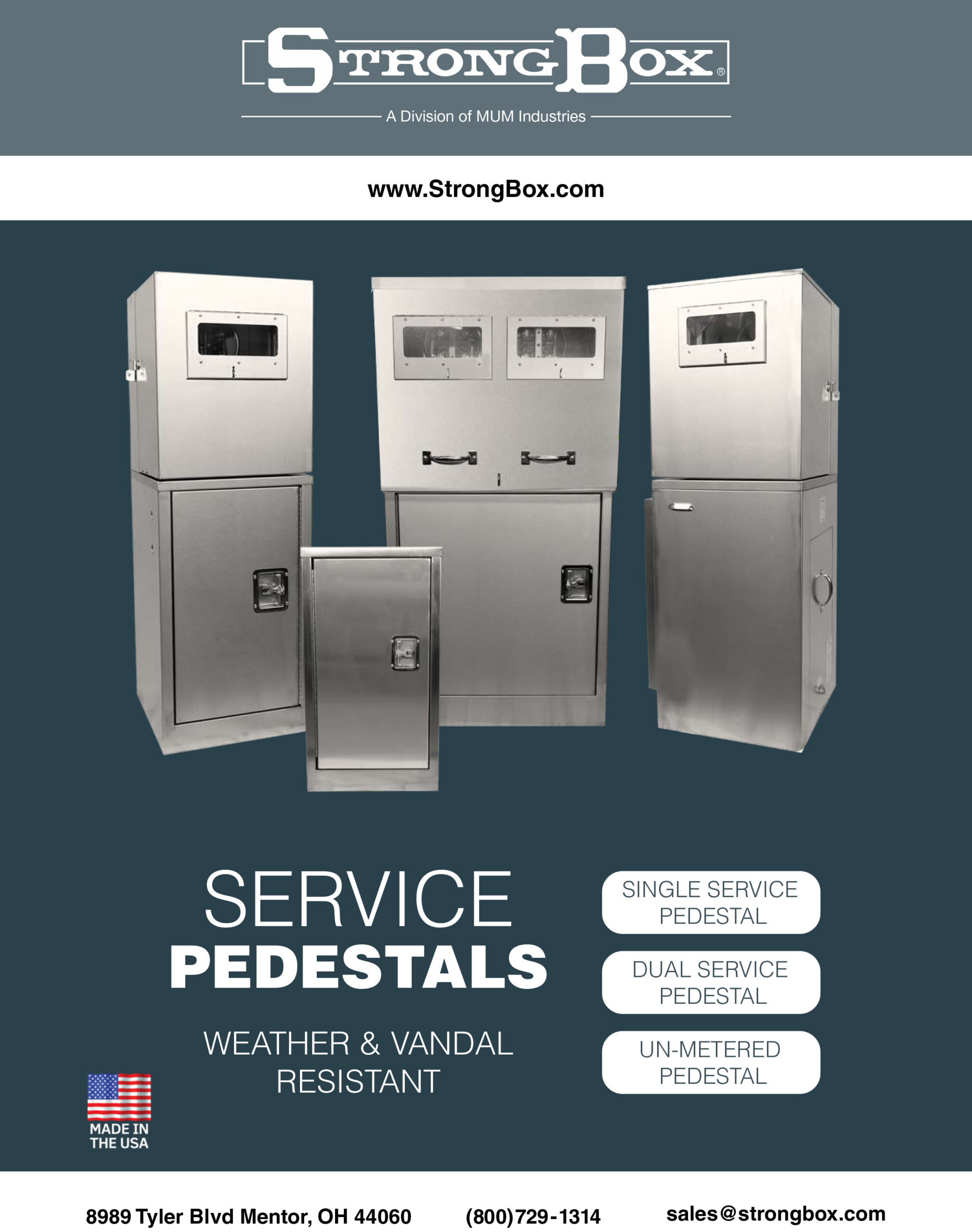 Service Pedestals Catalog - STRONGBOX